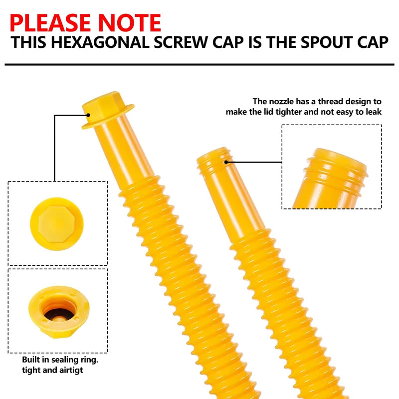 Upgraded Replacement Gas Can Spout With Flexible Nozzle – fullofcarts
