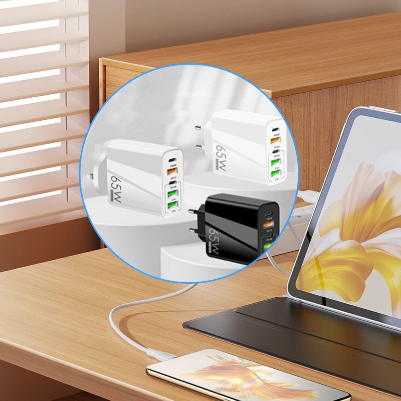 Multi Port Adaptor 65W Fast Charger - US Standard – fullofcarts