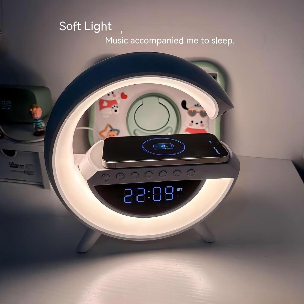 G-shaped Led Wireless Charging Speaker – fullofcarts