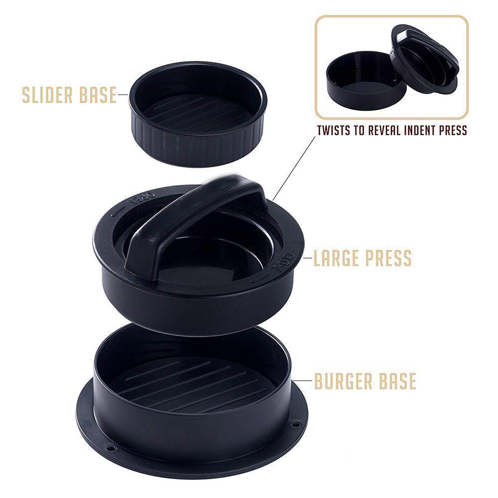 🍔1-2-3 Burger Press Patty Maker – fullofcarts