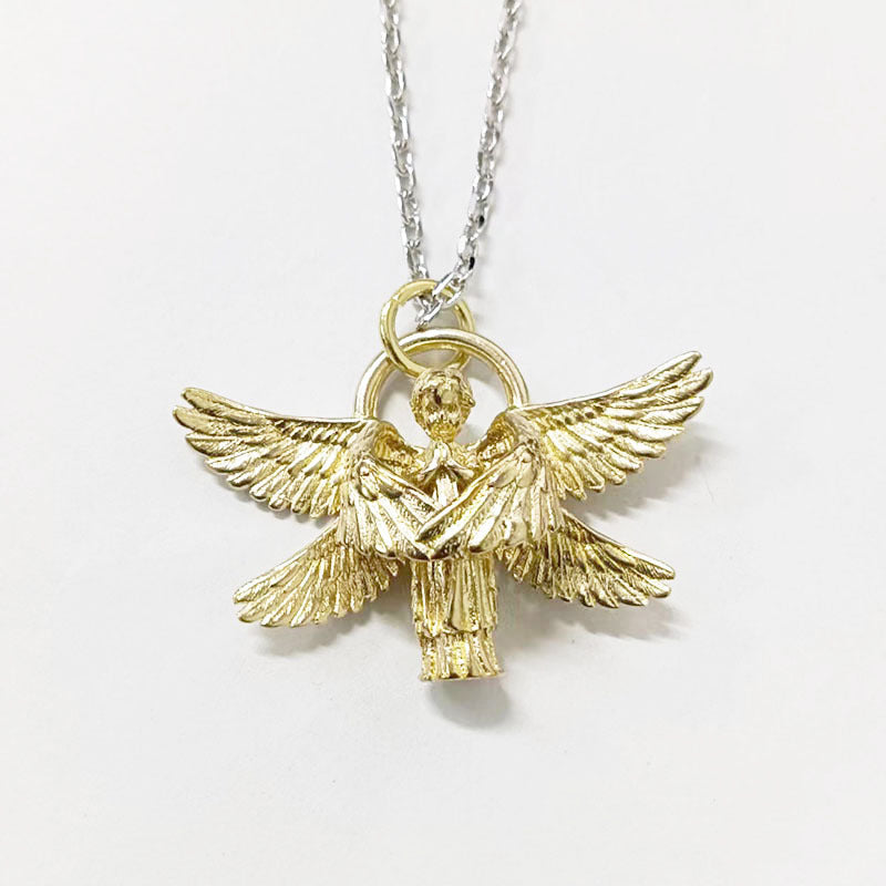 Seraphim Angel Wings Amulet Pendant Necklace – fullofcarts