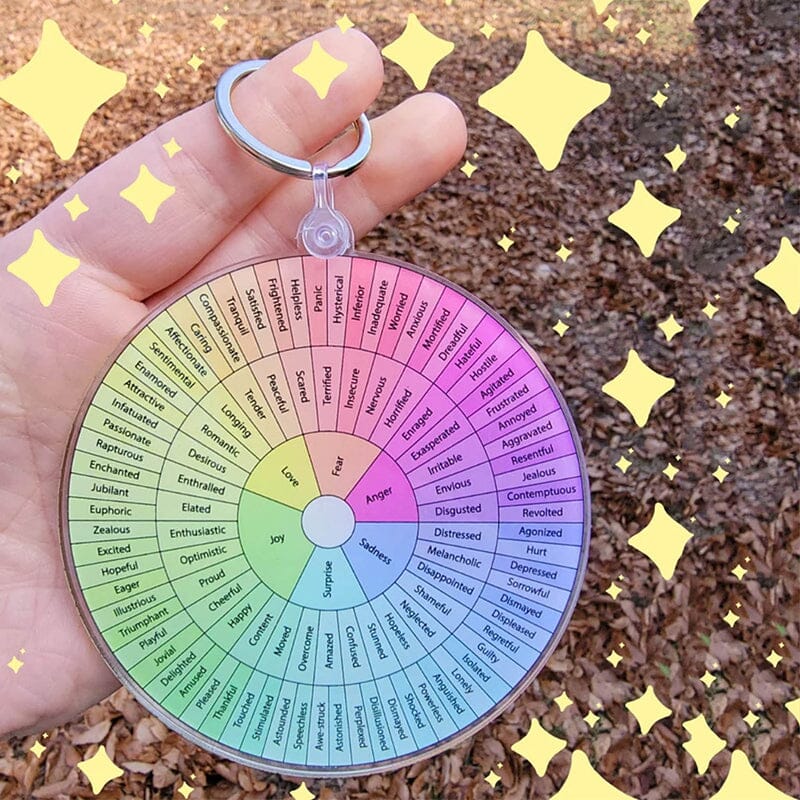 Feelings Wheel Double Sided Keychain – fullofcarts