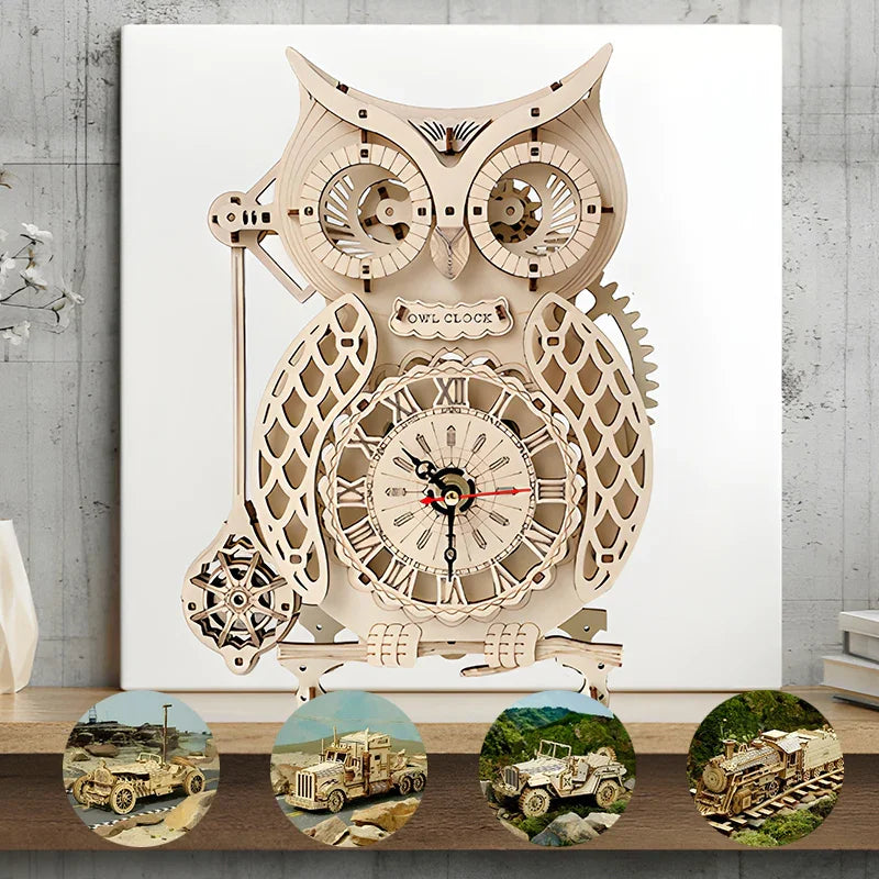 Super Wooden Mechanical Model Puzzle Set – fullofcarts